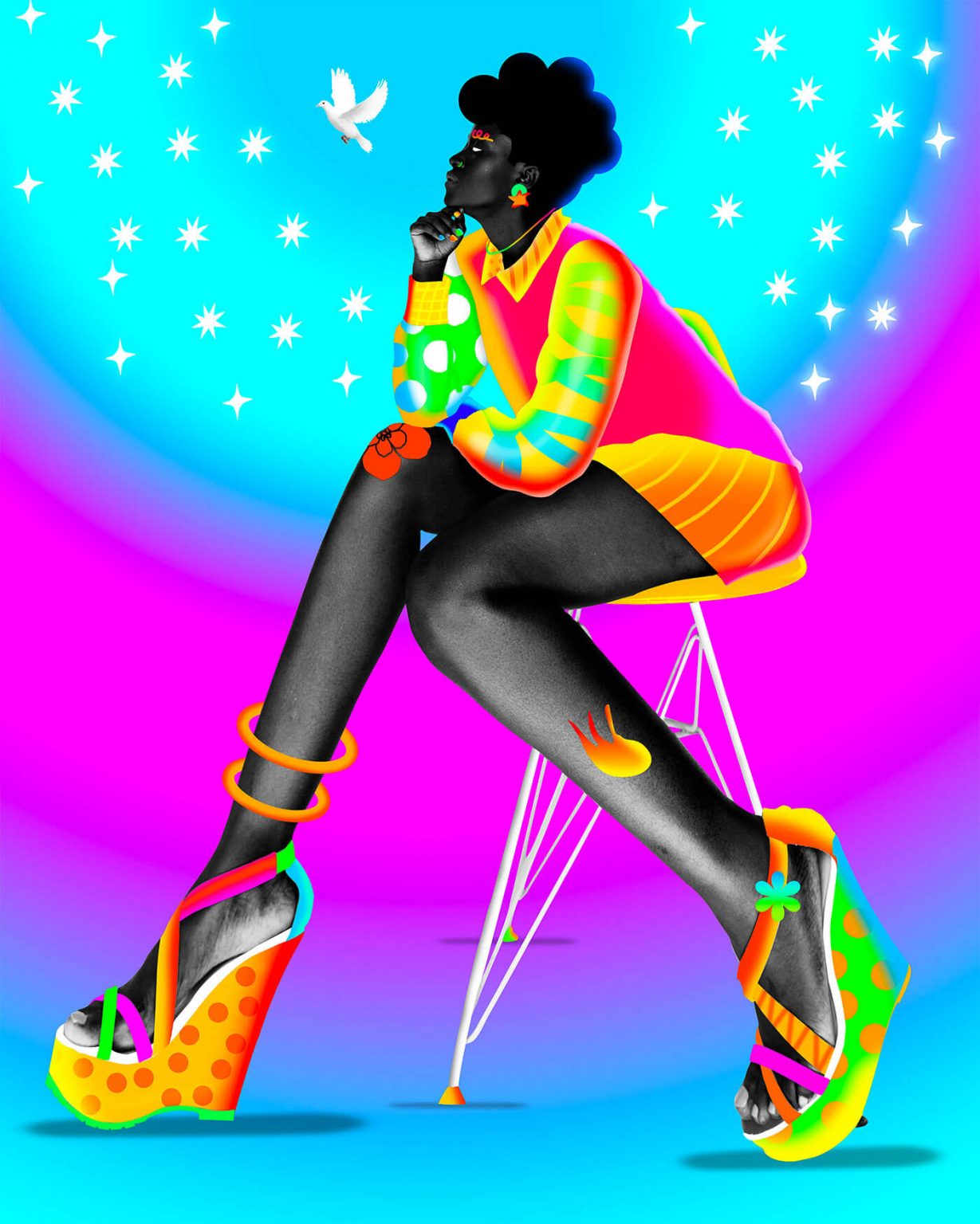 Color Maximalism: Collage Illustrations by Inioluwa Alabi | Daily ...