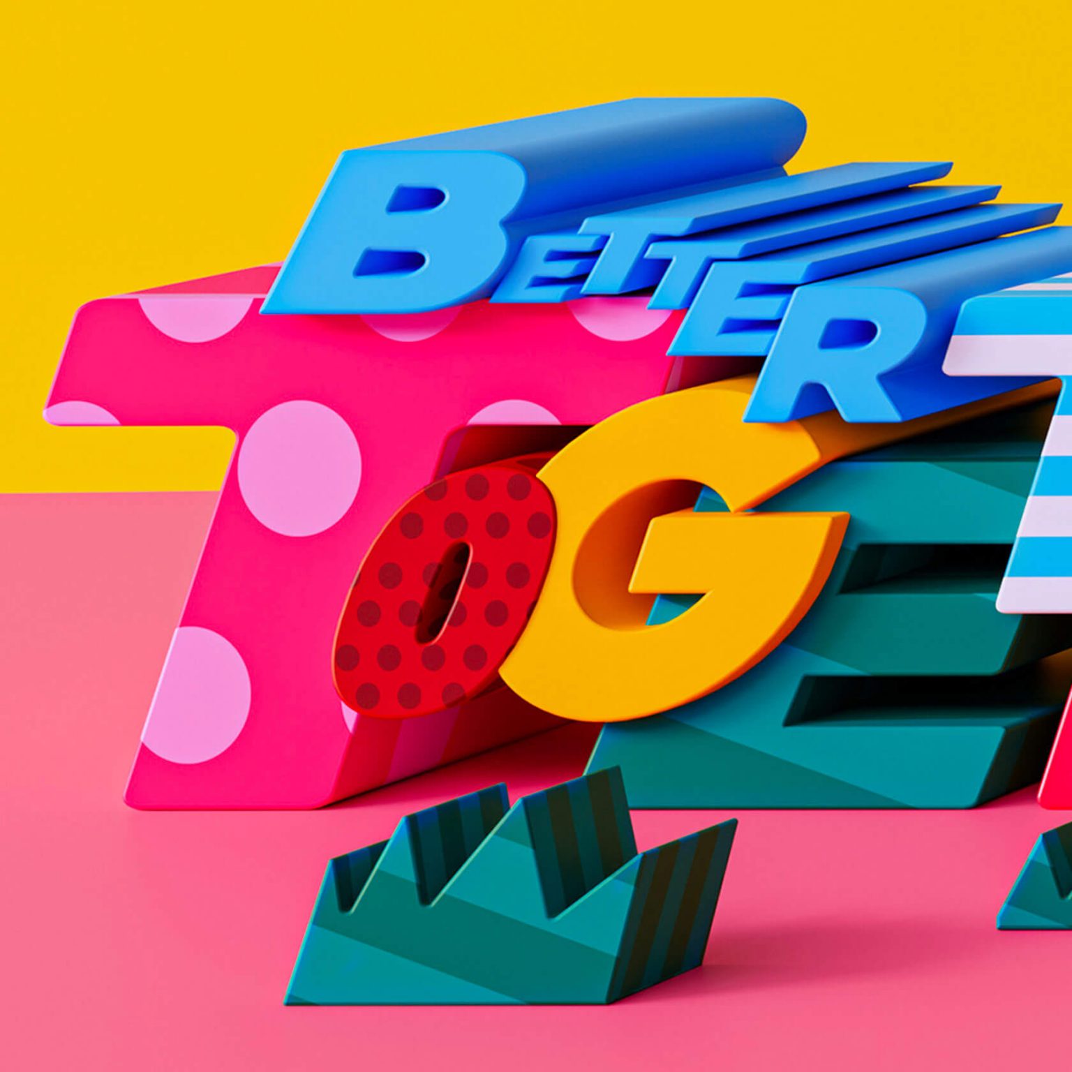 Amazing 3D Typographic Artworks by Jenue | Daily design inspiration for ...