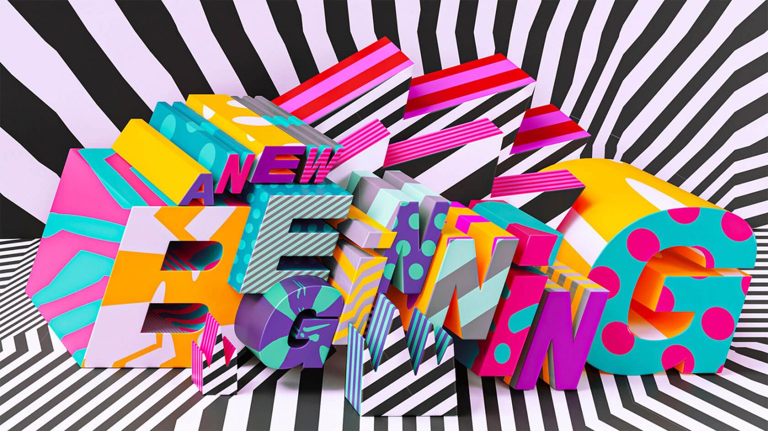 Amazing 3D Typographic Artworks by Jenue | Daily design inspiration for ...