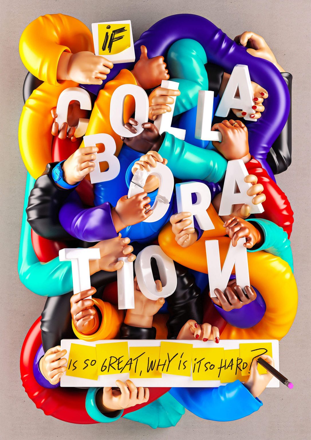 Amazing 3D Typographic Artworks by Jenue | Daily design inspiration for ...