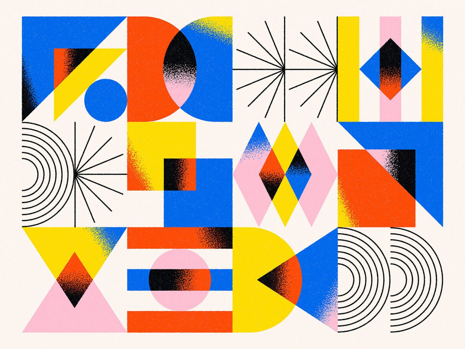 Shape Studies: Abstract Geometric Artworks by Ray Dak Lam | Daily ...