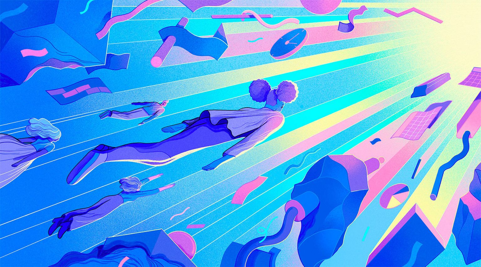 Dynamic Illustrations by Rune Fisker | Daily design inspiration for creatives | Inspiration Grid