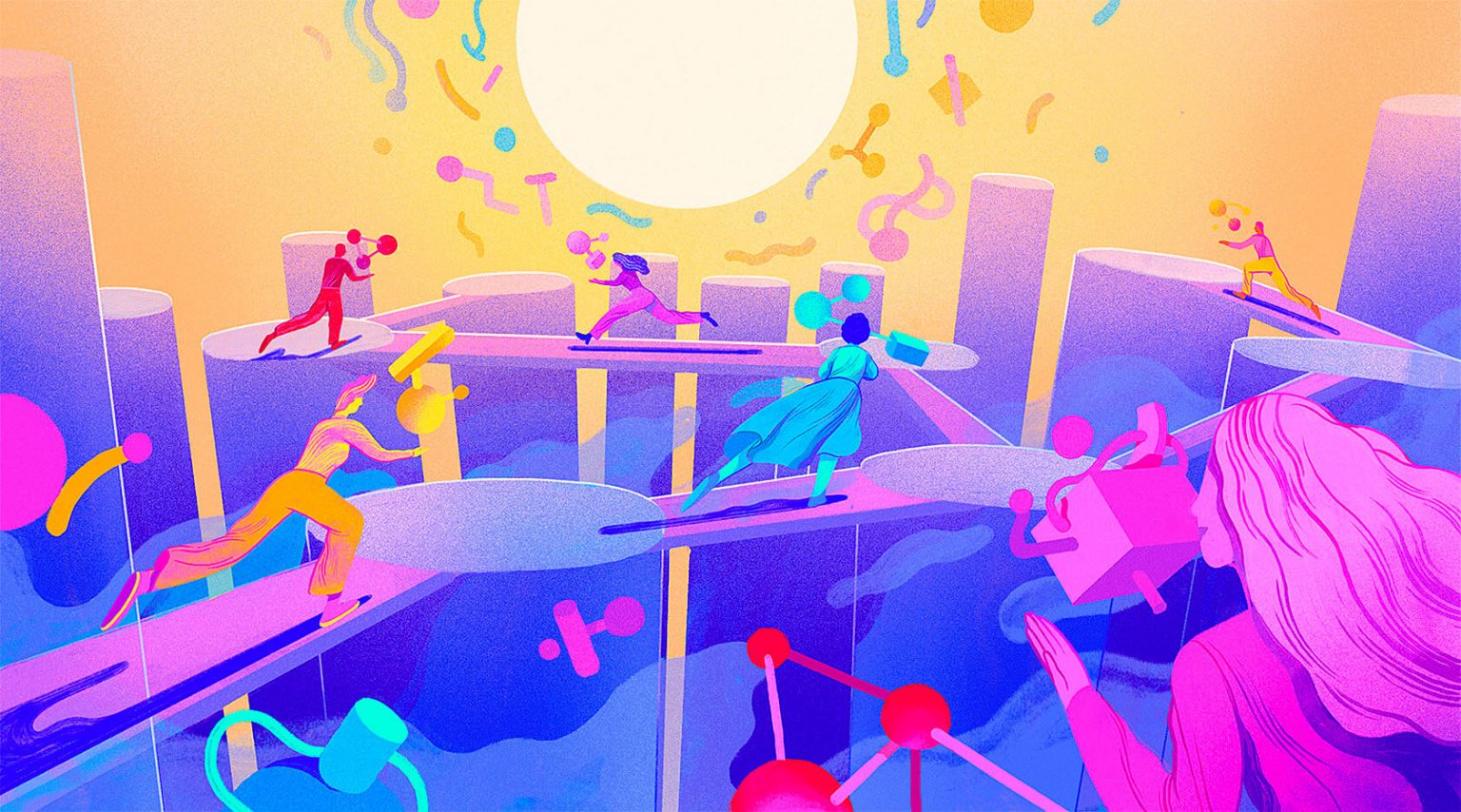 Dynamic Illustrations by Rune Fisker | Daily design inspiration for ...