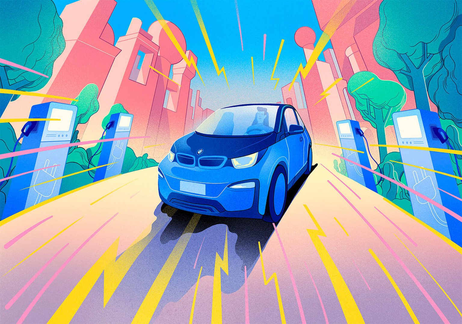 Dynamic Illustrations by Rune Fisker | Daily design inspiration for ...