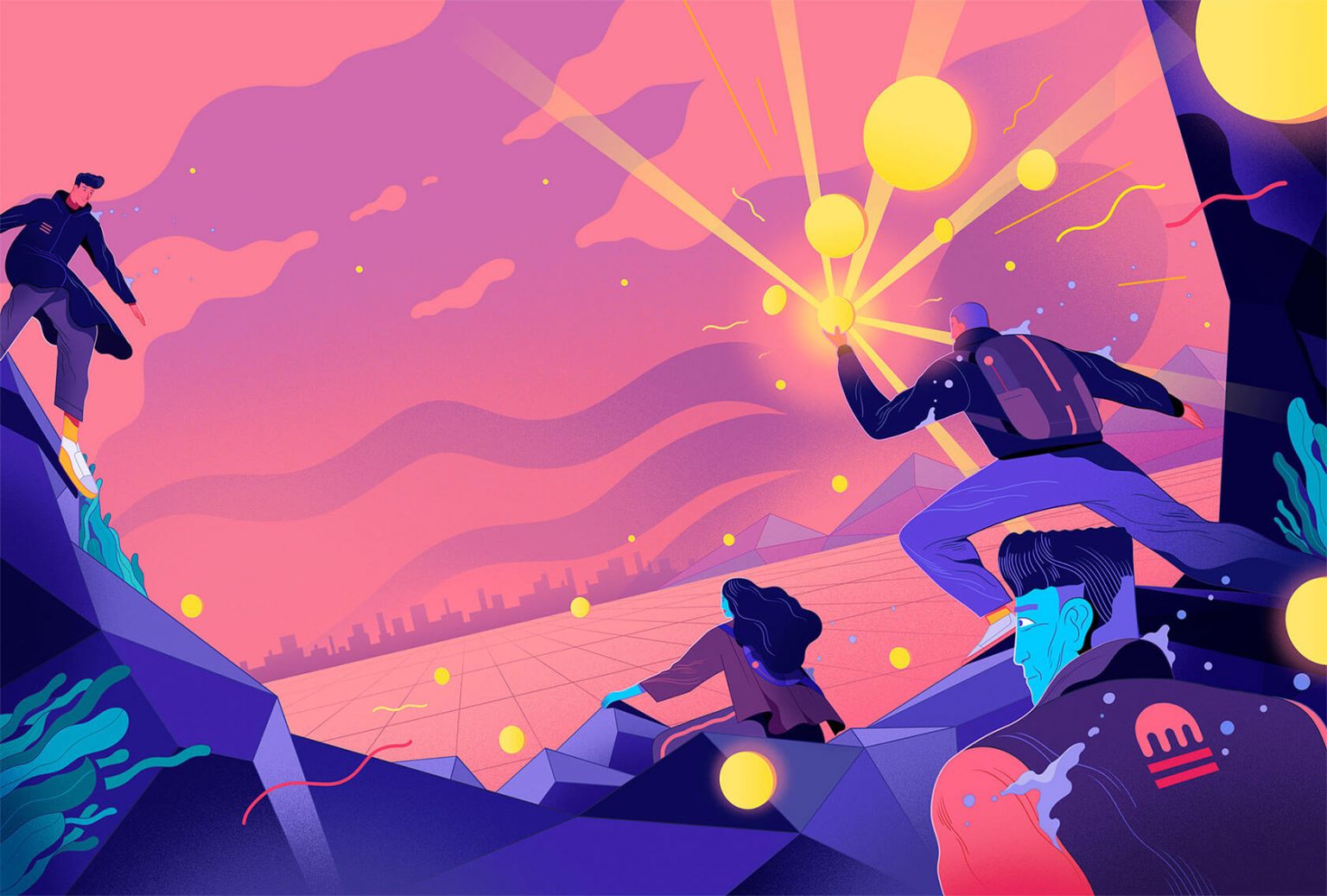 Dynamic Illustrations by Rune Fisker | Daily design inspiration for ...