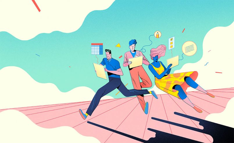 Dynamic Illustrations by Rune Fisker | Daily design inspiration for ...