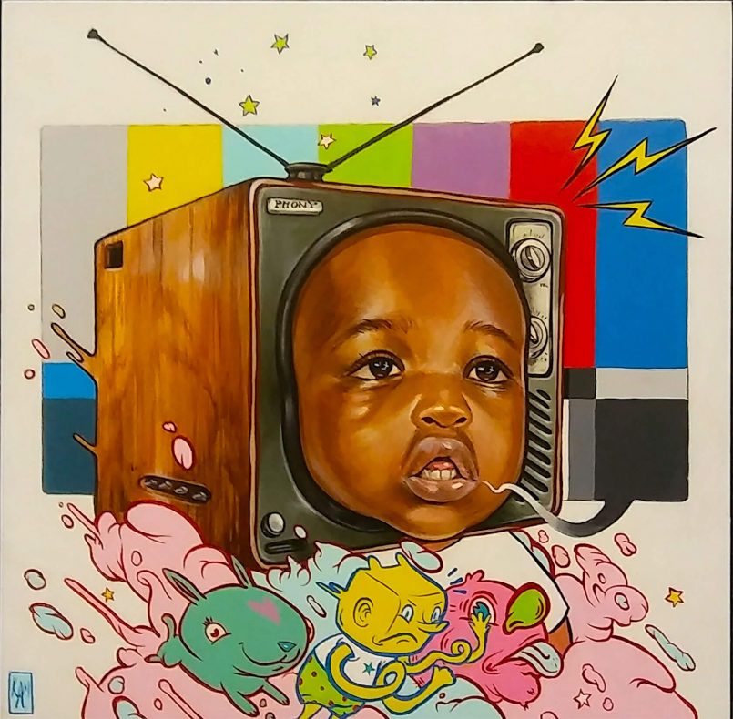 Playful Acrylic Paintings by Kayla Mahaffey | Daily design inspiration ...