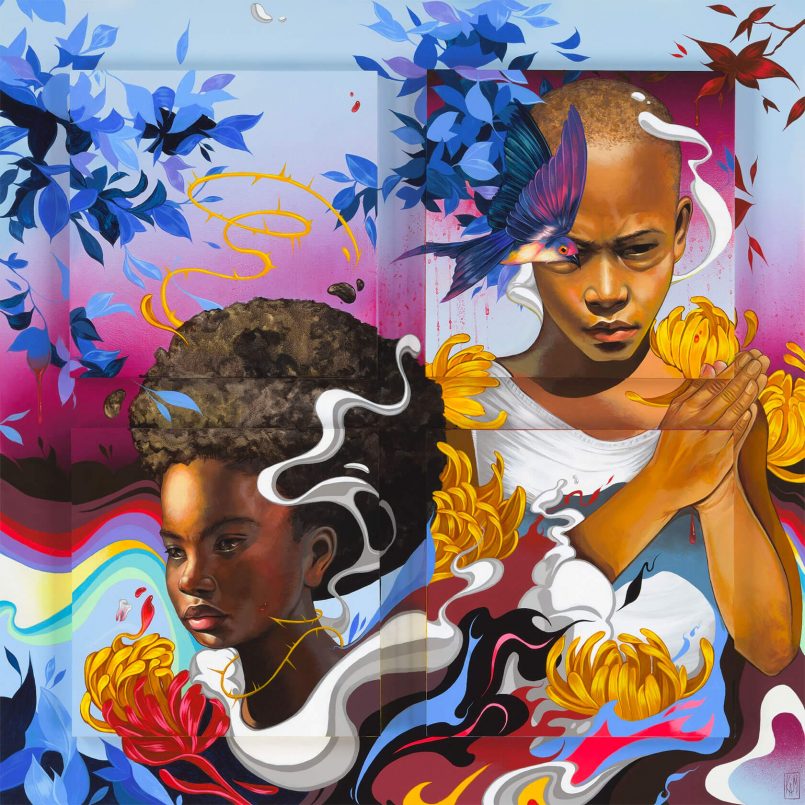 Playful Acrylic Paintings by Kayla Mahaffey | Daily design inspiration ...