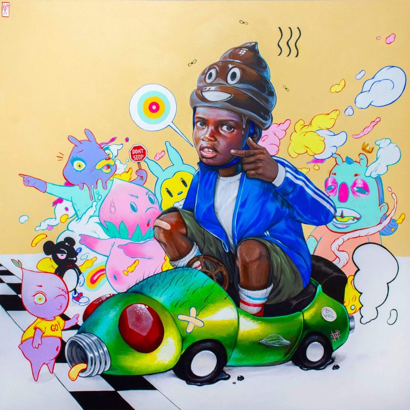 Playful Acrylic Paintings by Kayla Mahaffey | Daily design inspiration ...
