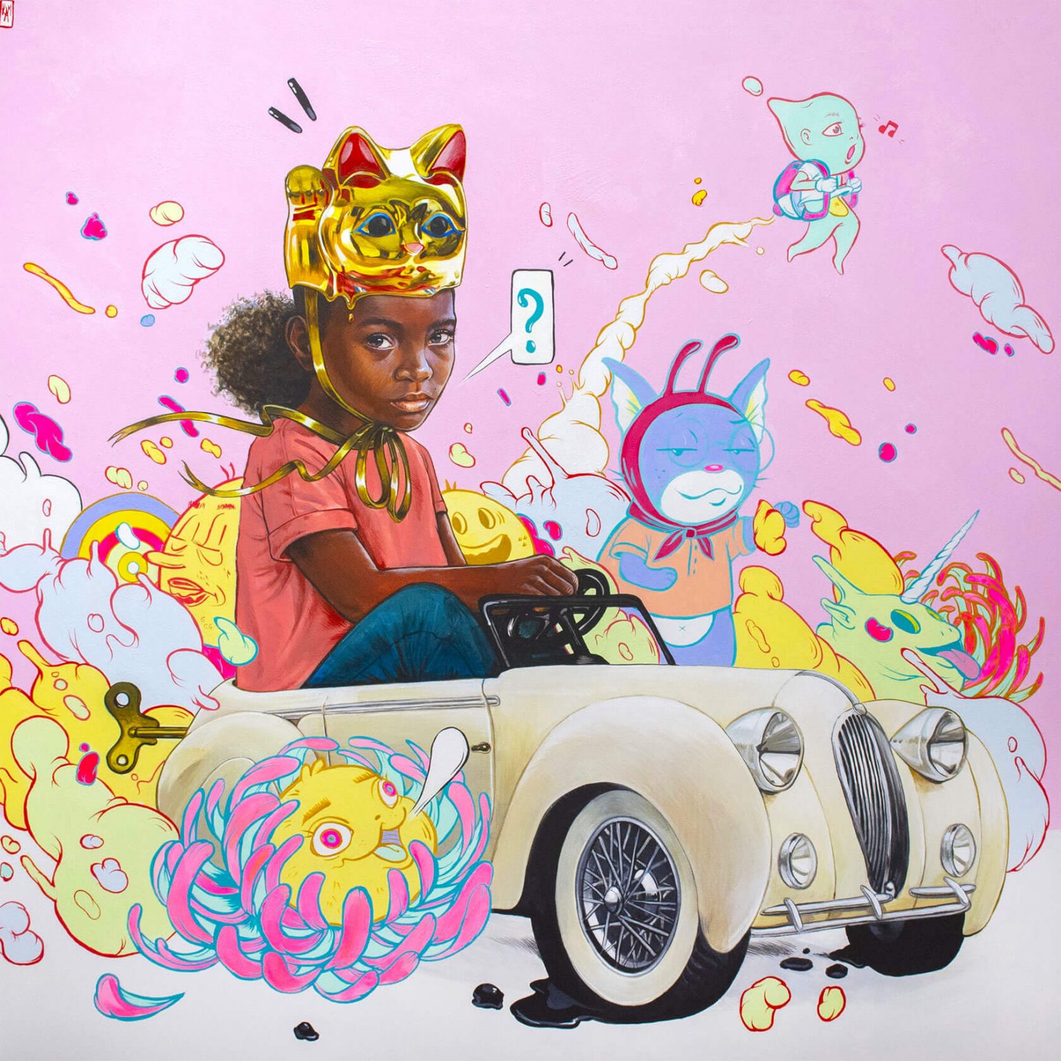 Playful Acrylic Paintings by Kayla Mahaffey | Daily design inspiration ...