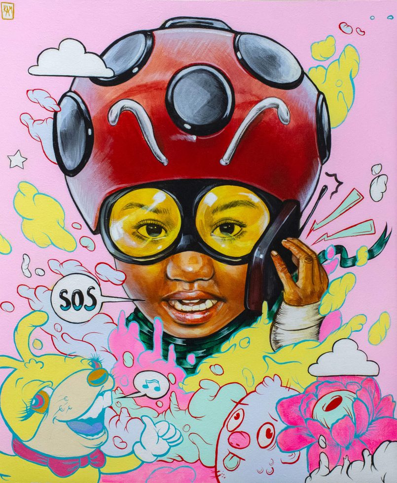 Playful Acrylic Paintings by Kayla Mahaffey | Daily design inspiration ...