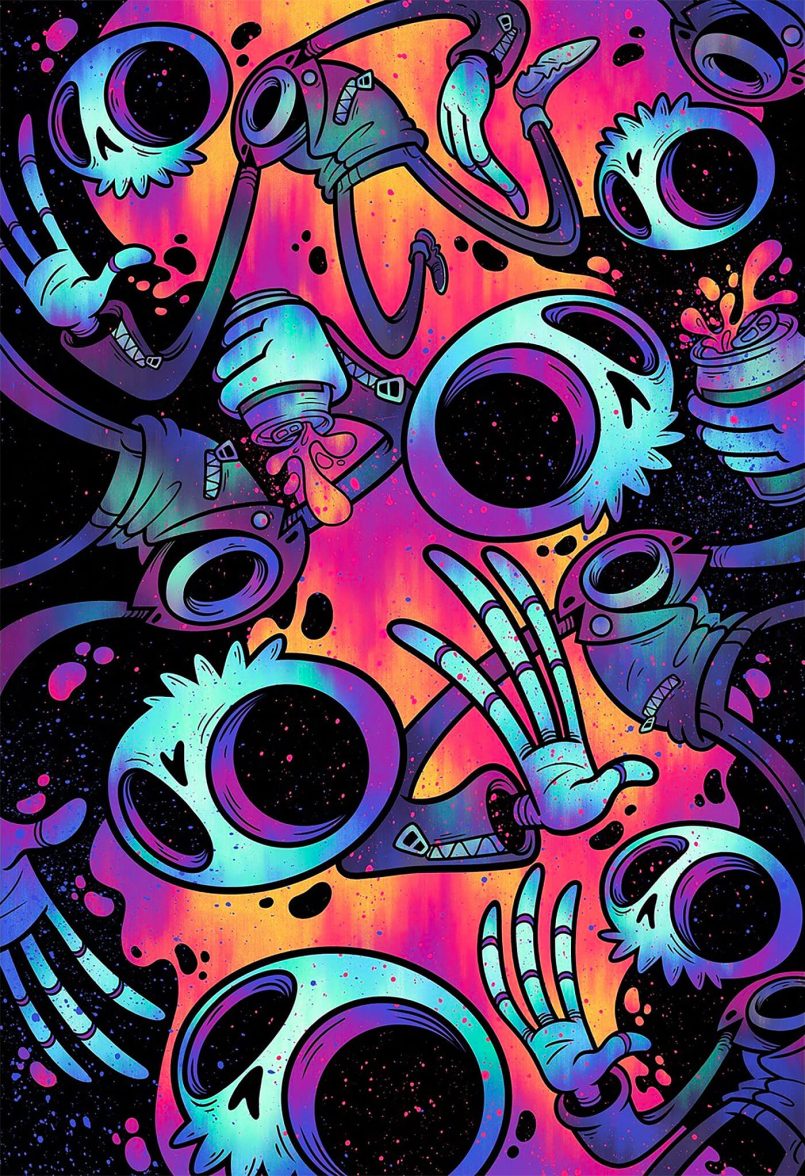 Exploring the Psychedelic Artistry of Sean Keeton | Daily design ...