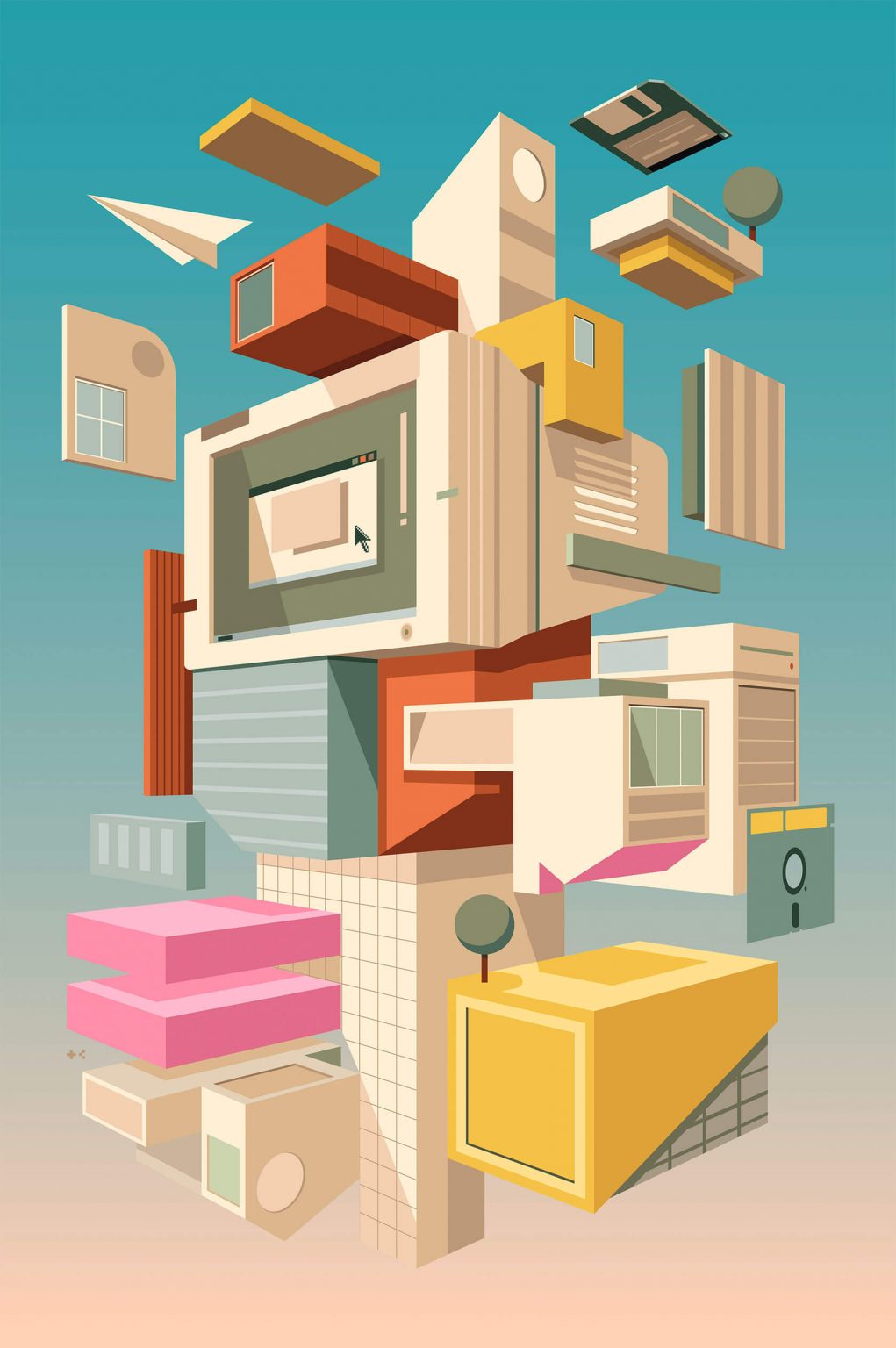 Impossible Architecture: Illustrations by Tommy Chandra | Daily design ...