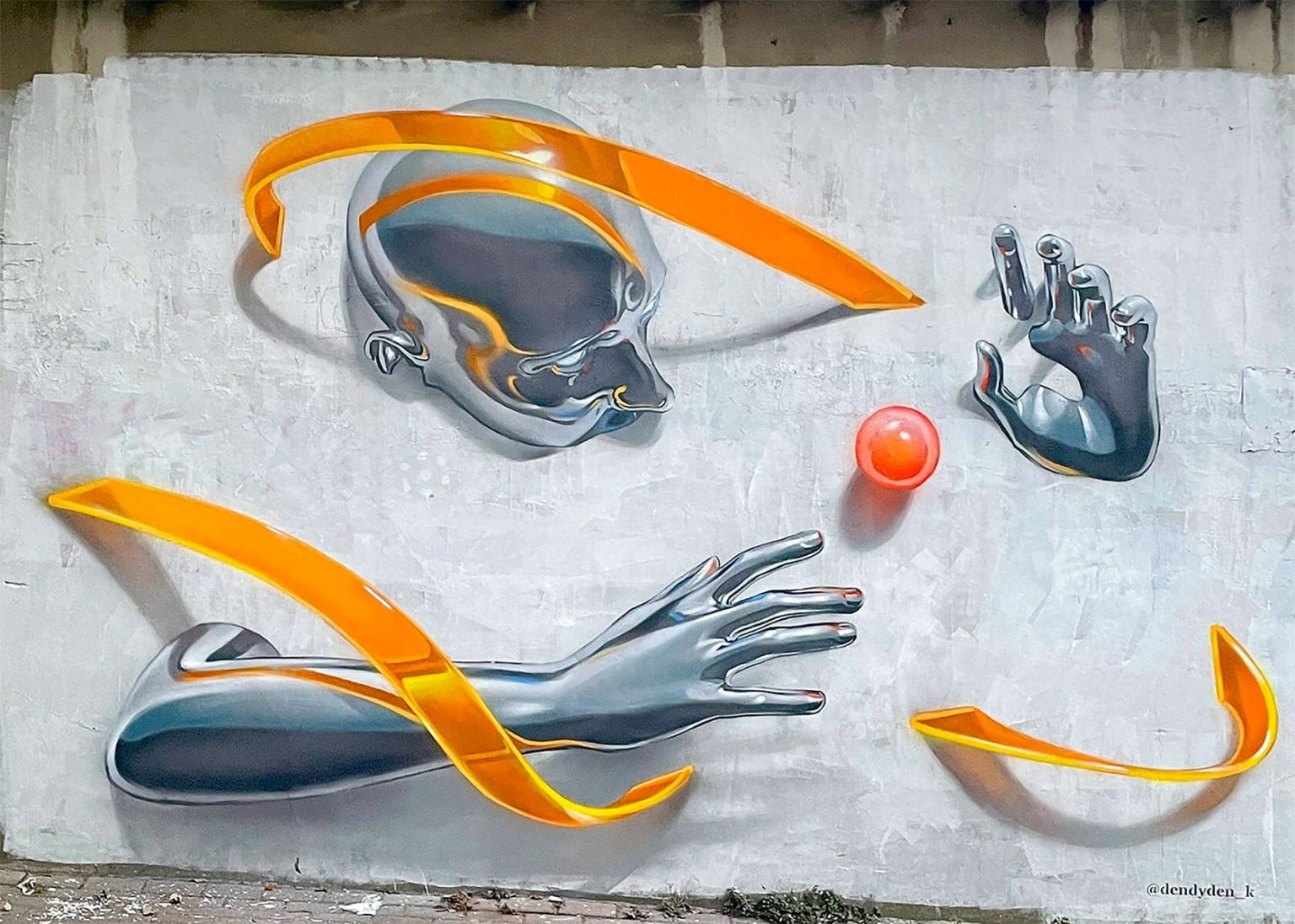 Three-Dimensional Street Art by Denis Dendy | Daily design inspiration ...