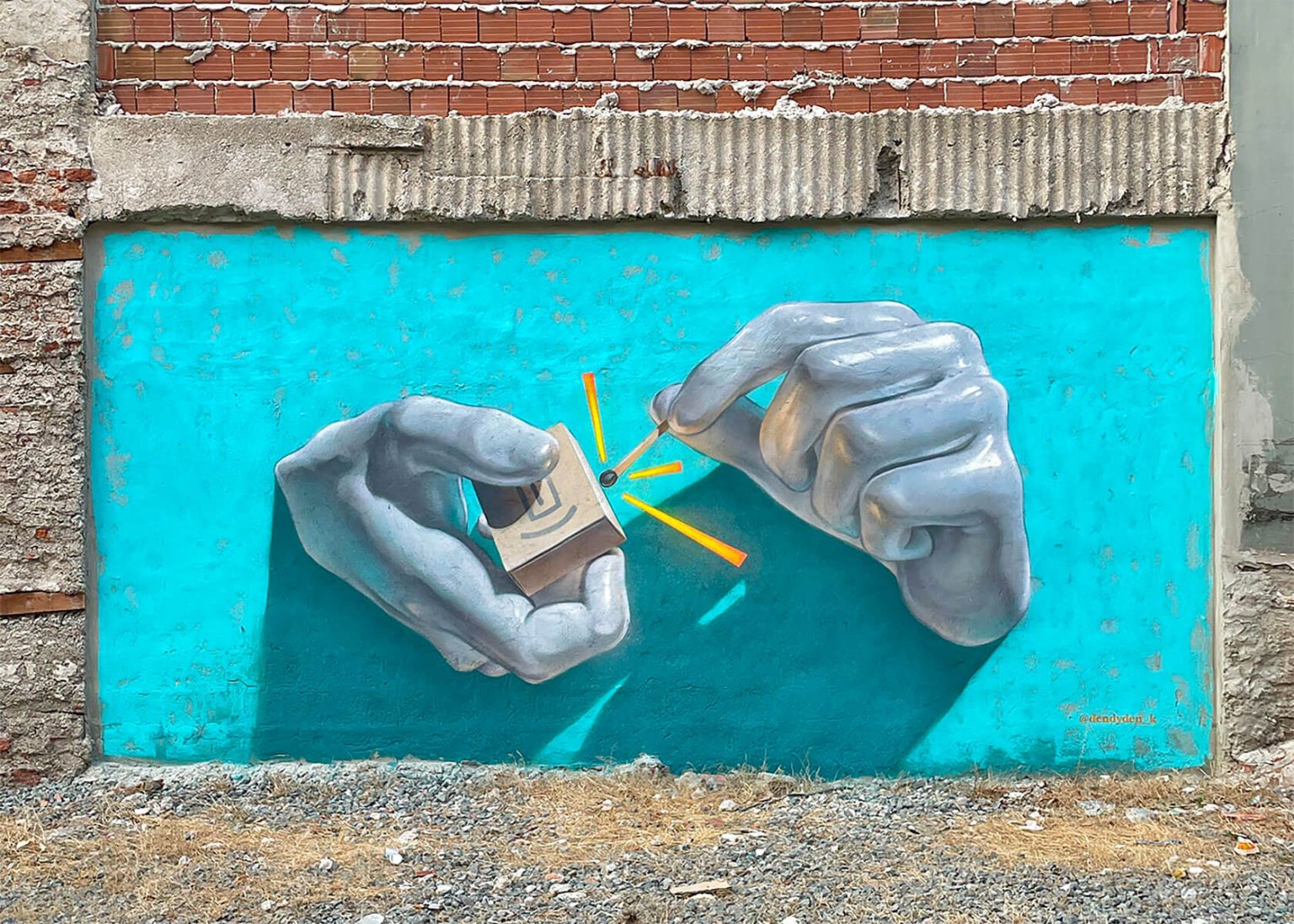 Three-Dimensional Street Art by Denis Dendy | Daily design inspiration ...