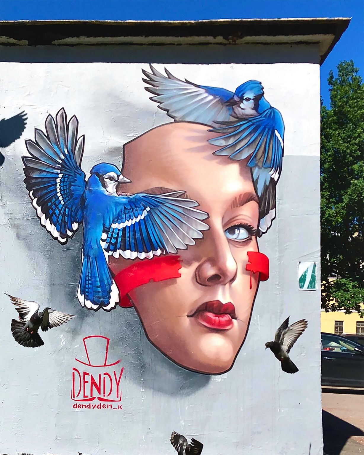 Three-Dimensional Street Art by Denis Dendy | Daily design inspiration ...