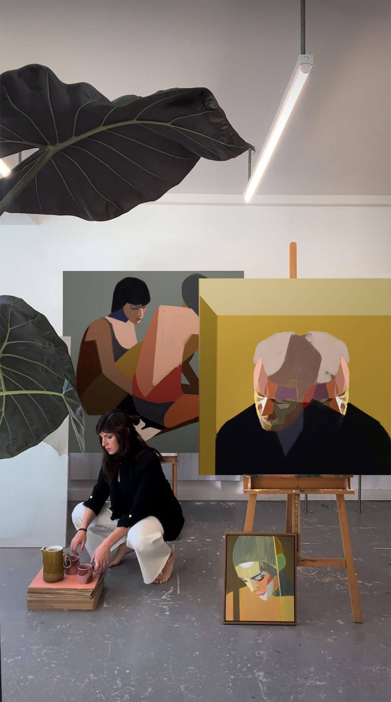 Portraits of Him and Her: Paintings by Kat Kristof | Daily design ...