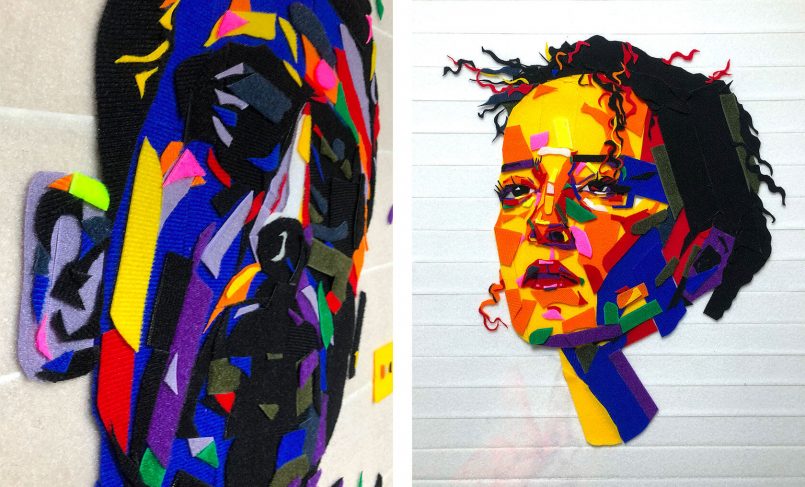 Velcro on Canvas: Amazing Portraits by Sangyoon Jeong | Daily design ...