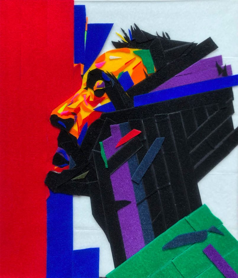 Velcro on Canvas: Amazing Portraits by Sangyoon Jeong | Daily design ...