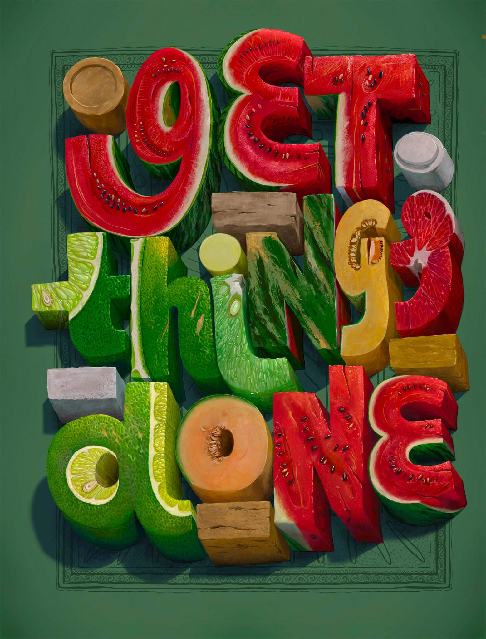 Three-Dimensional Lettering Artworks by Biksence Nguyen | Daily design ...