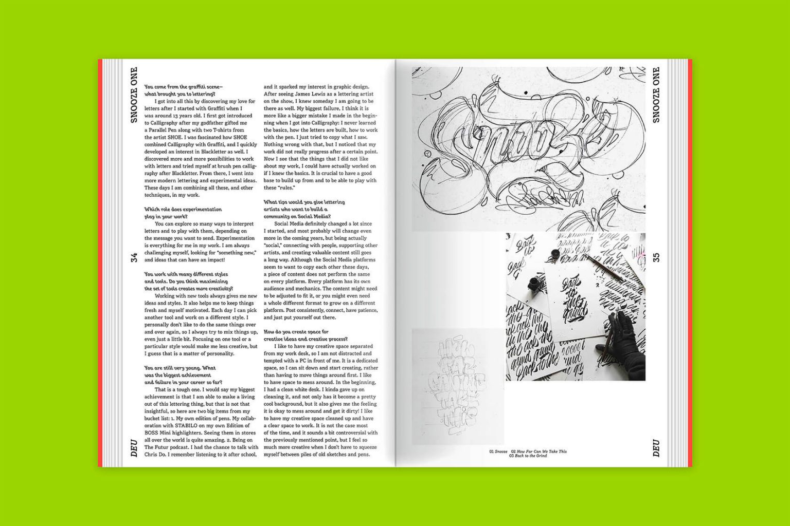 Yearbook of Lettering #1 by Slanted | Daily design inspiration for ...