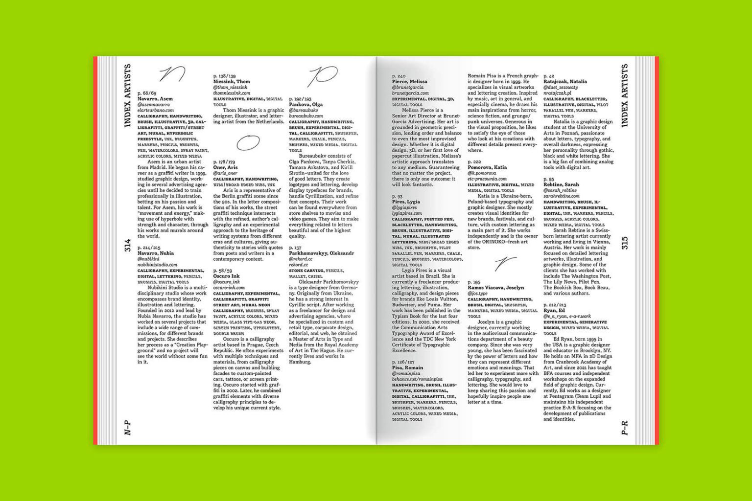 Yearbook of Lettering #1 by Slanted | Daily design inspiration for ...