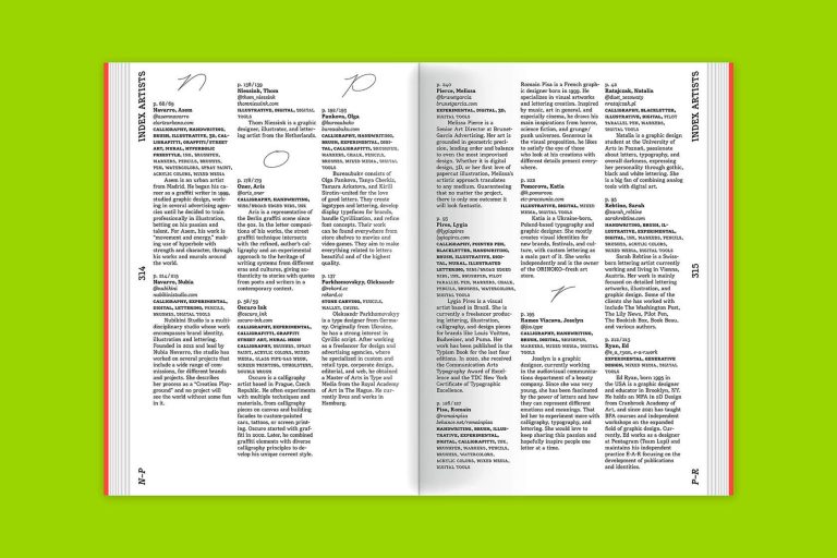 Yearbook of Lettering #1 by Slanted | Daily design inspiration for ...