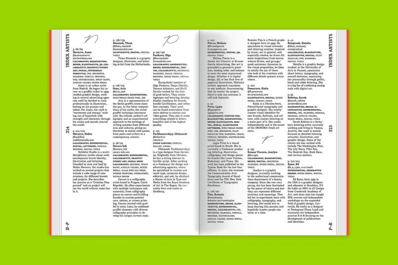 Yearbook of Lettering #1 by Slanted | Daily design inspiration for ...