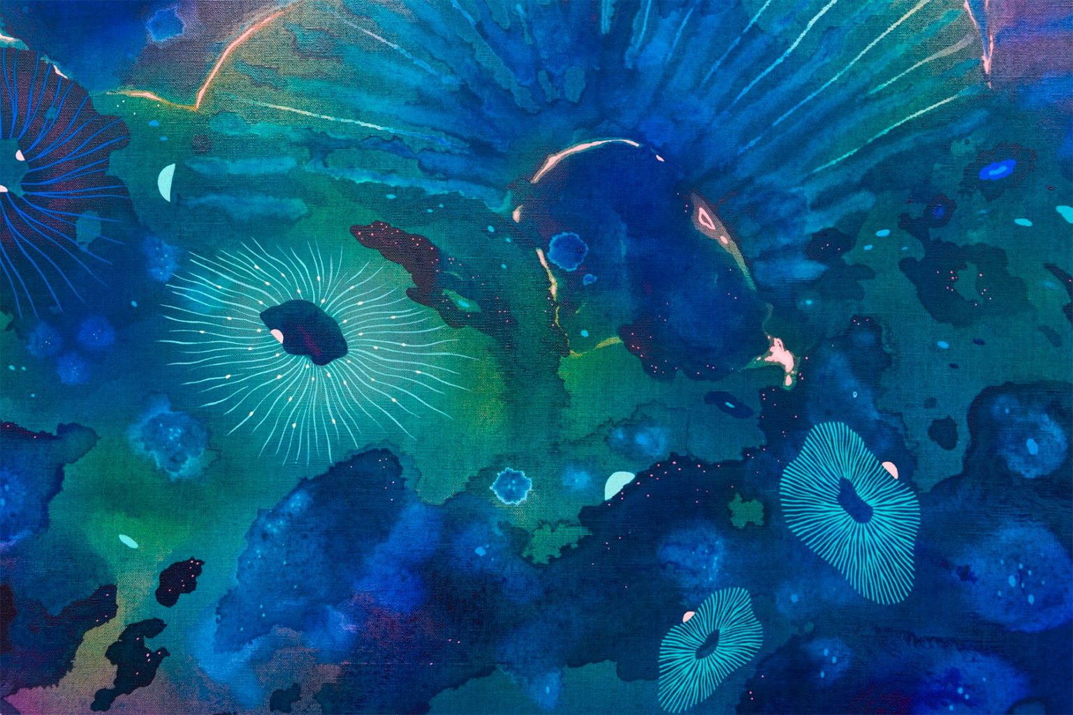 Weightless: Organic Paintings by Yellena James | Daily design ...