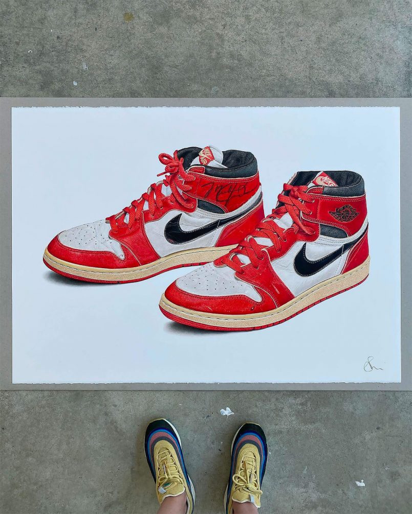 Hyperrealistic Sneaker Drawings by Steph Morris | Daily design ...