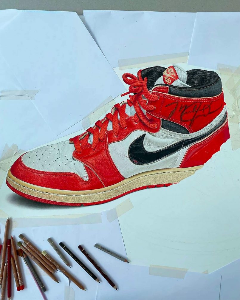 Hyperrealistic Sneaker Drawings by Steph Morris | Daily design ...