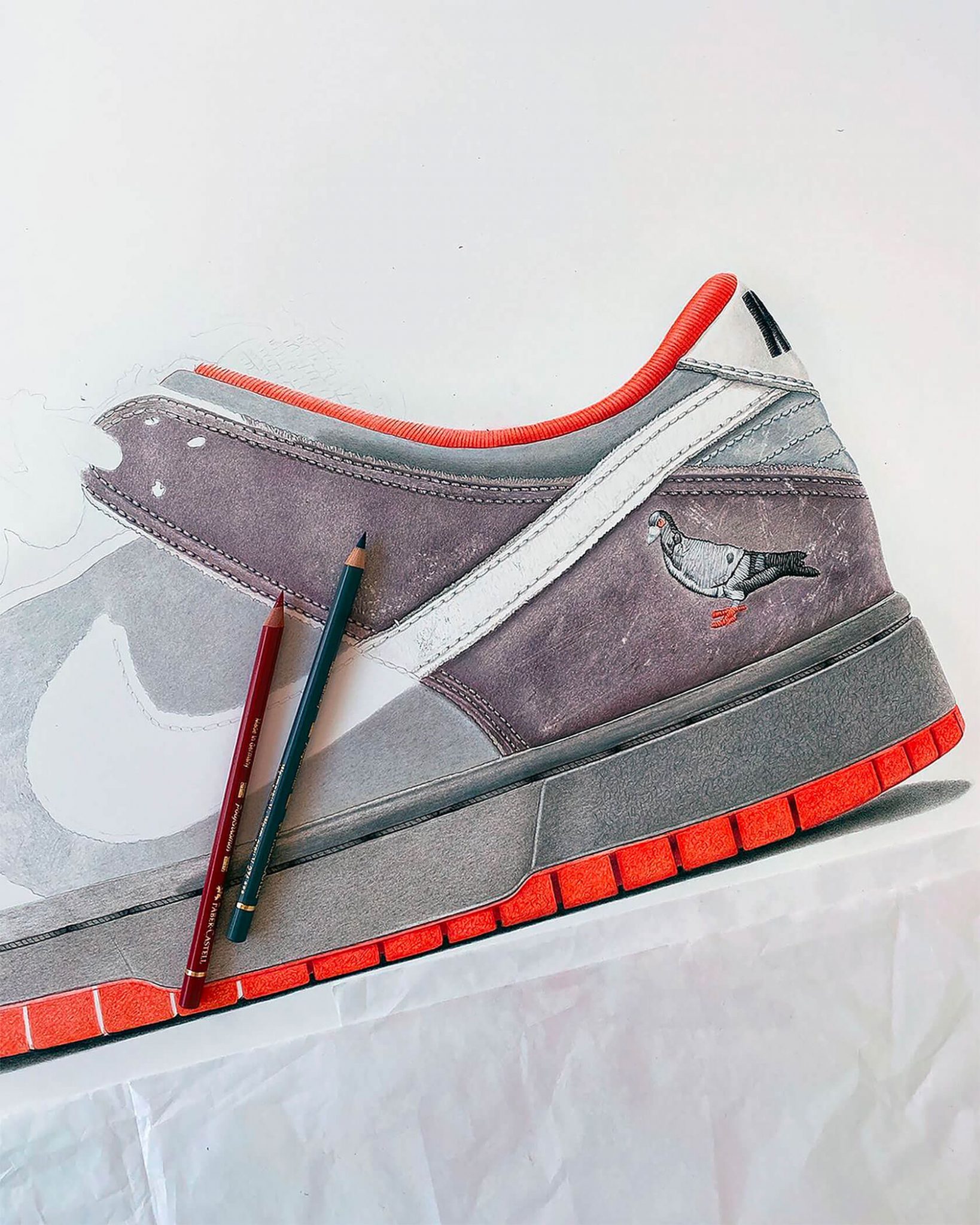 Hyperrealistic Sneaker Drawings by Steph Morris | Daily design ...