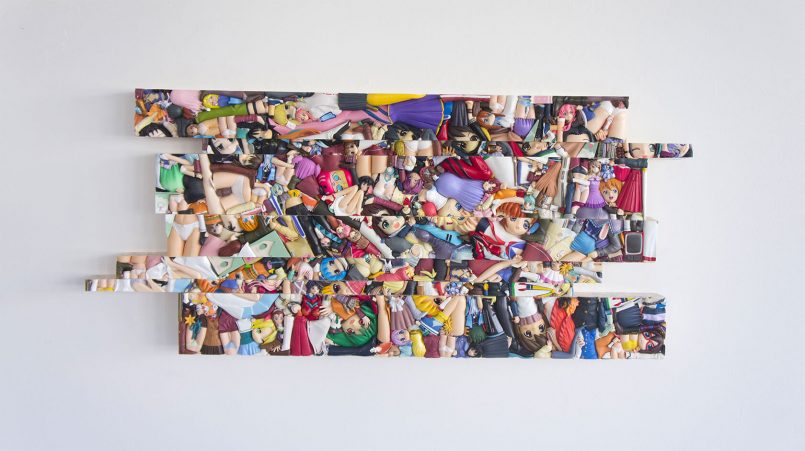 Melted Anime Sculptures & Art Installations by Three | Daily design ...