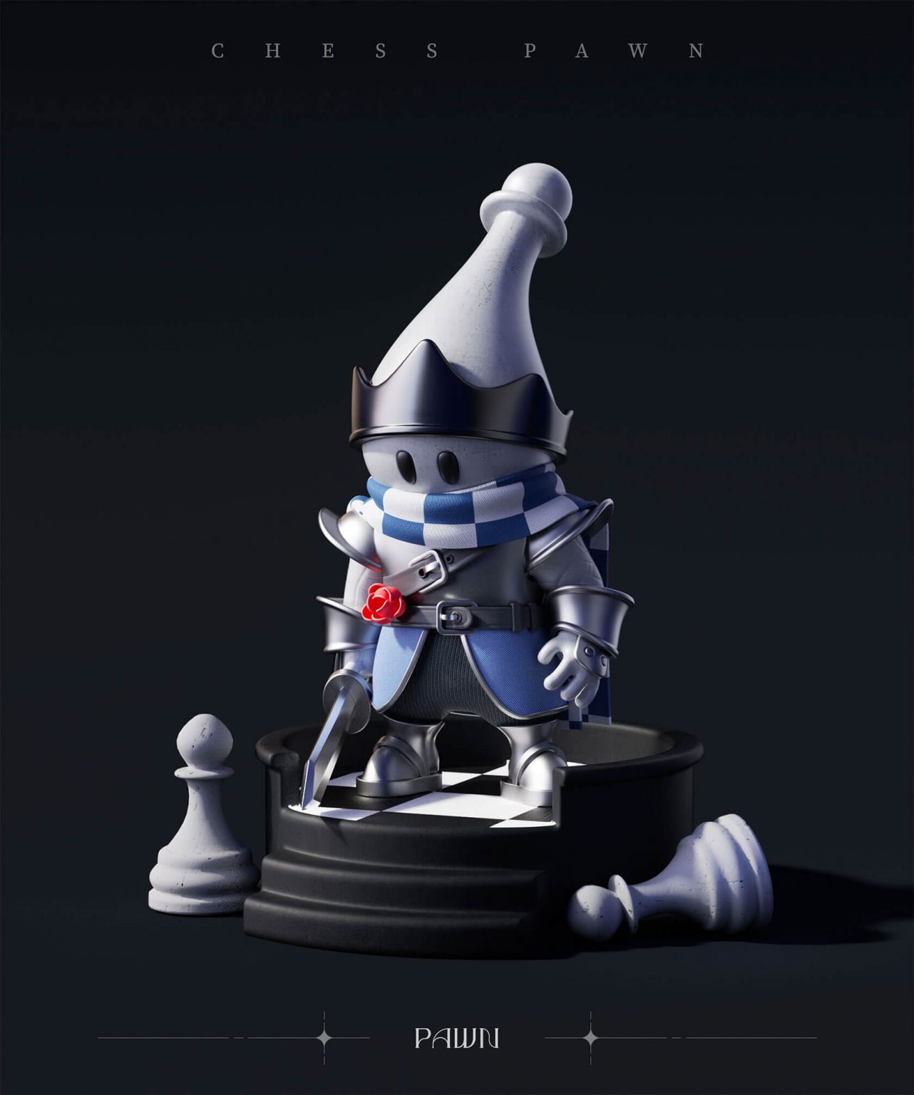 Chess Knight: Cute 3D Illustrations by Ash Yan & Lune Dai | Daily ...