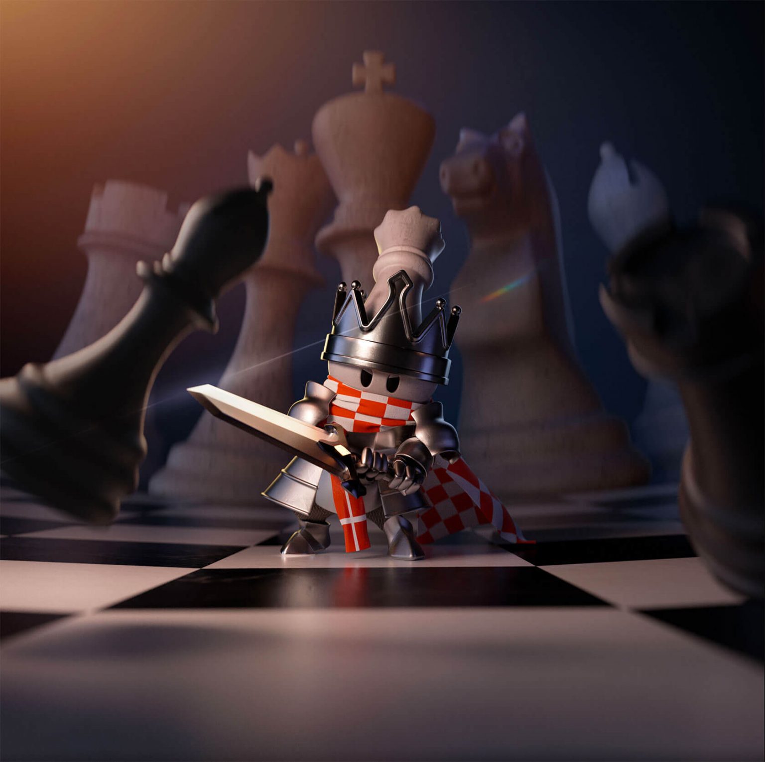 Chess Knight: Cute 3D Illustrations by Ash Yan & Lune Dai | Daily ...