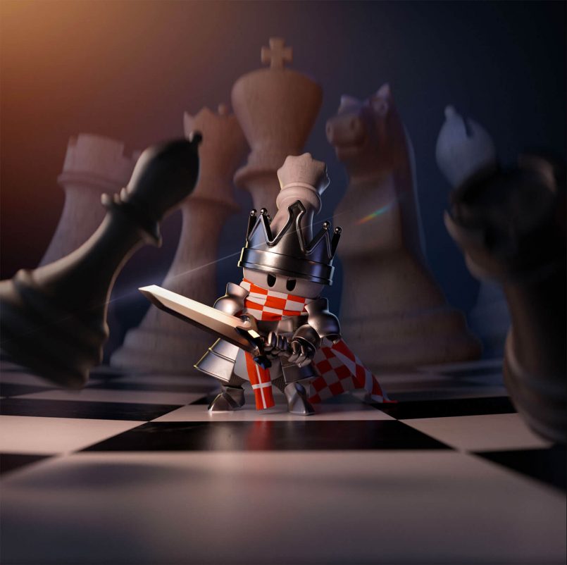 Chess Knight: Cute 3D Illustrations by Ash Yan & Lune Dai | Daily ...