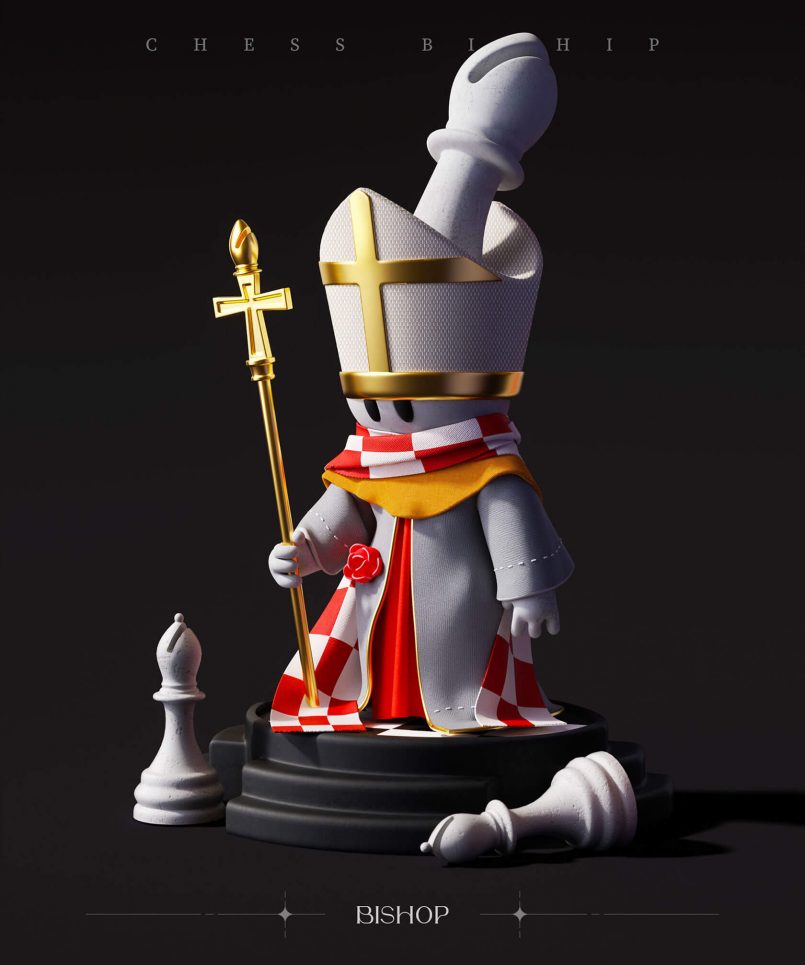 Chess Knight: Cute 3D Illustrations by Ash Yan & Lune Dai | Daily ...
