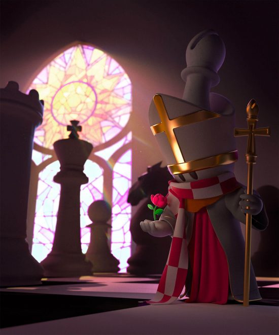 Chess Knight: Cute 3D Illustrations by Ash Yan & Lune Dai | Daily ...