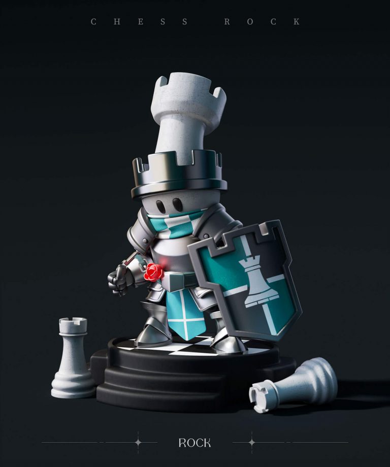 Chess Knight: Cute 3D Illustrations by Ash Yan & Lune Dai | Daily ...