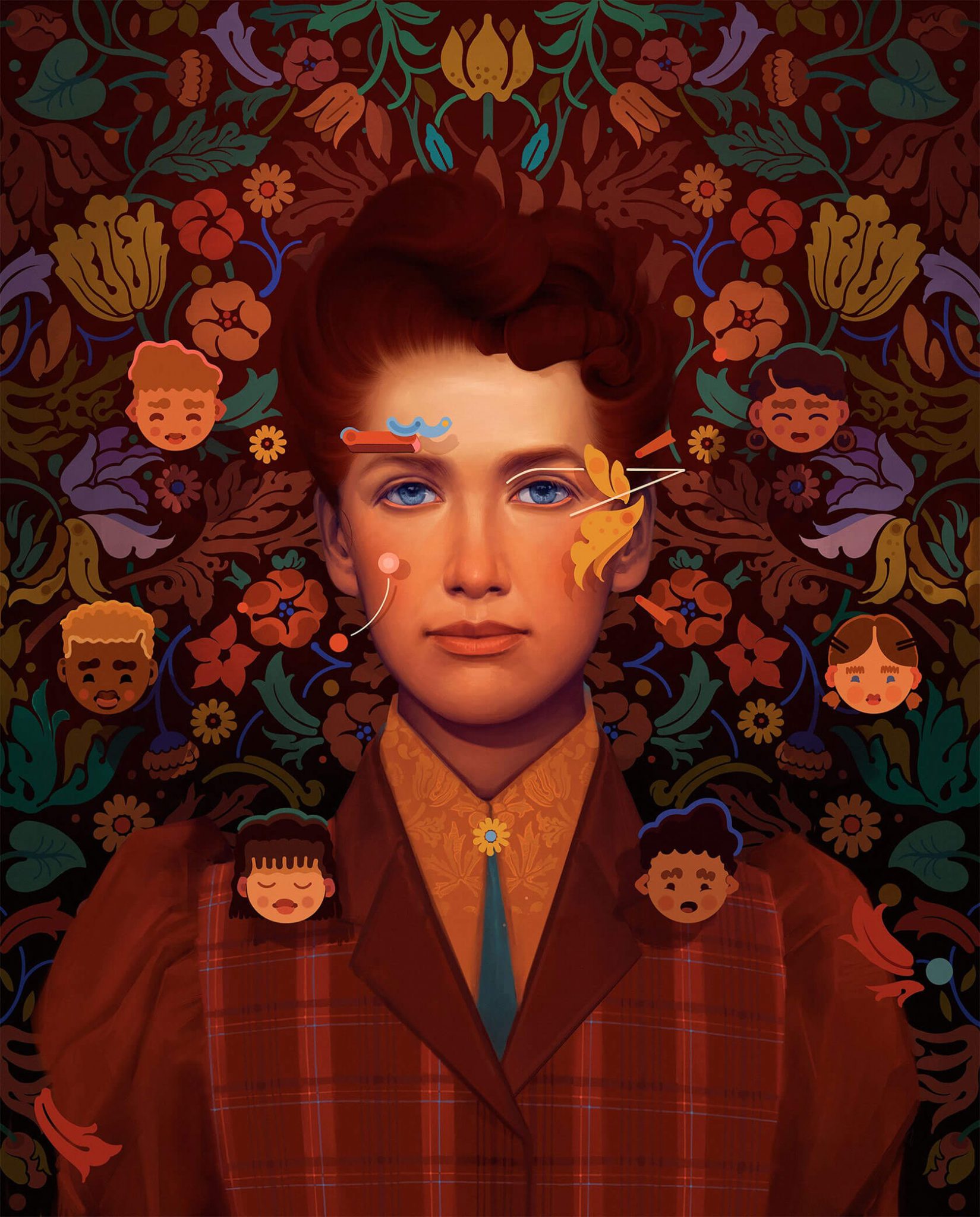 Multilayered Illustrated Portraits by Sam Rodriguez | Daily design ...