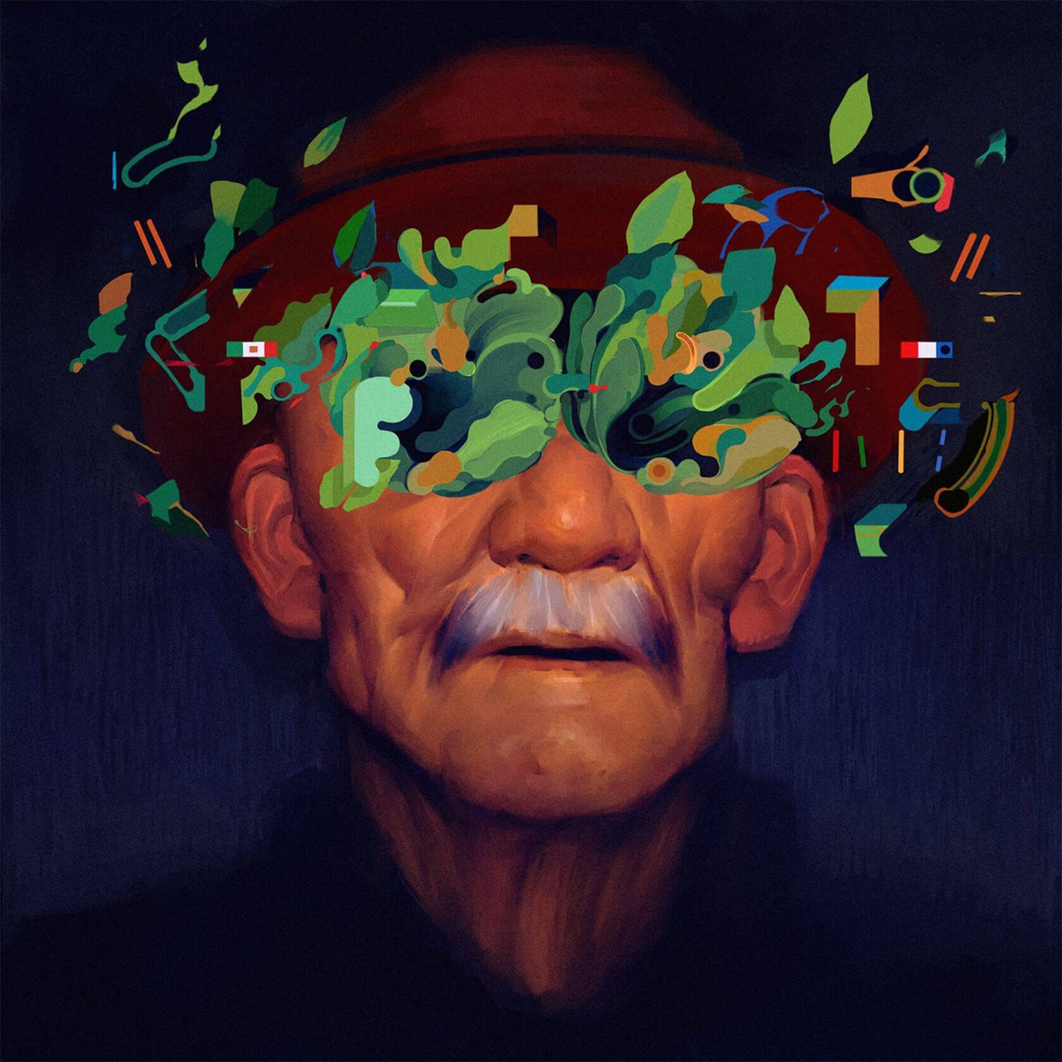 Multilayered Illustrated Portraits by Sam Rodriguez | Daily design ...
