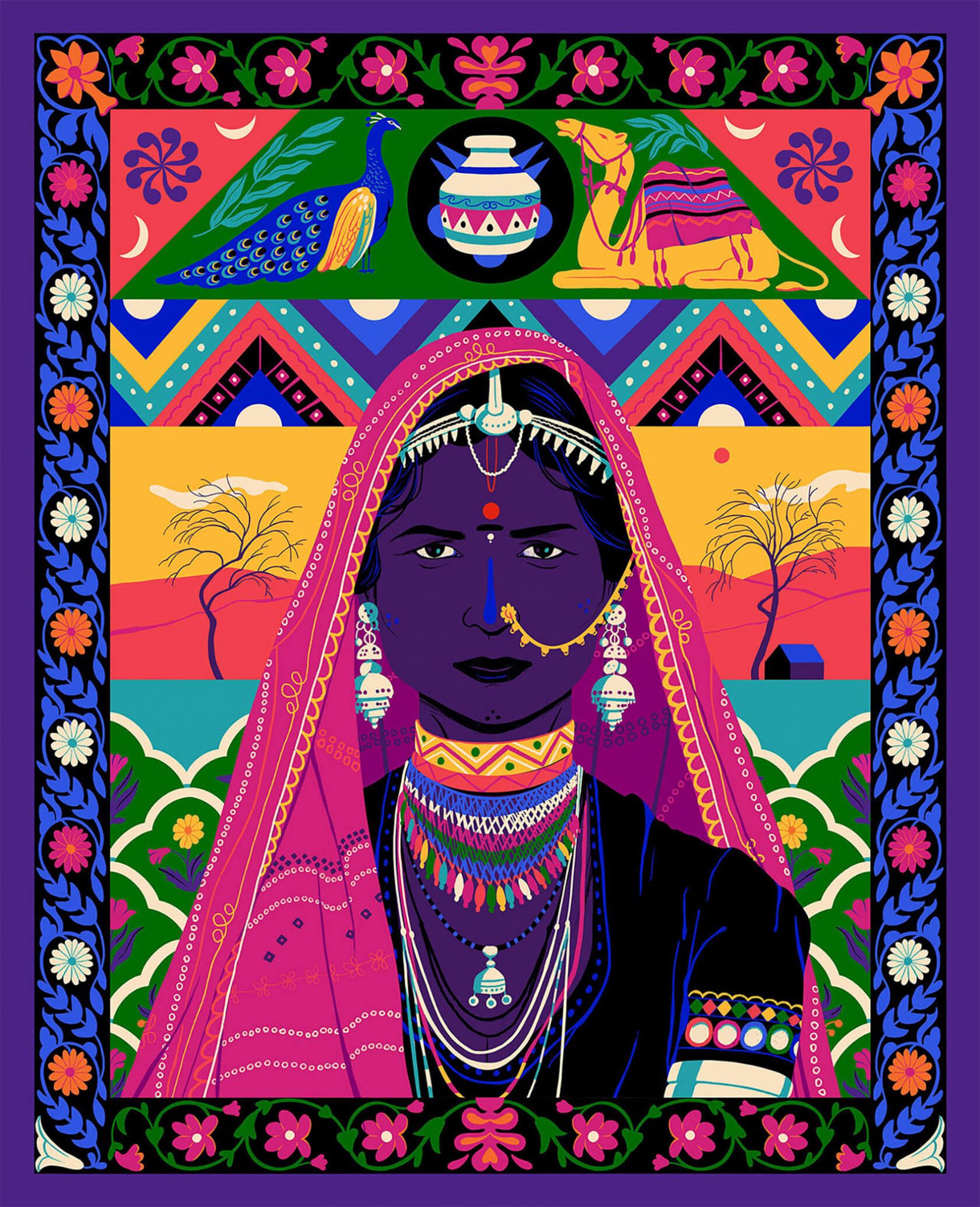 Cultural Canvas: Illustrations by Muhammed Sajid | Daily design ...