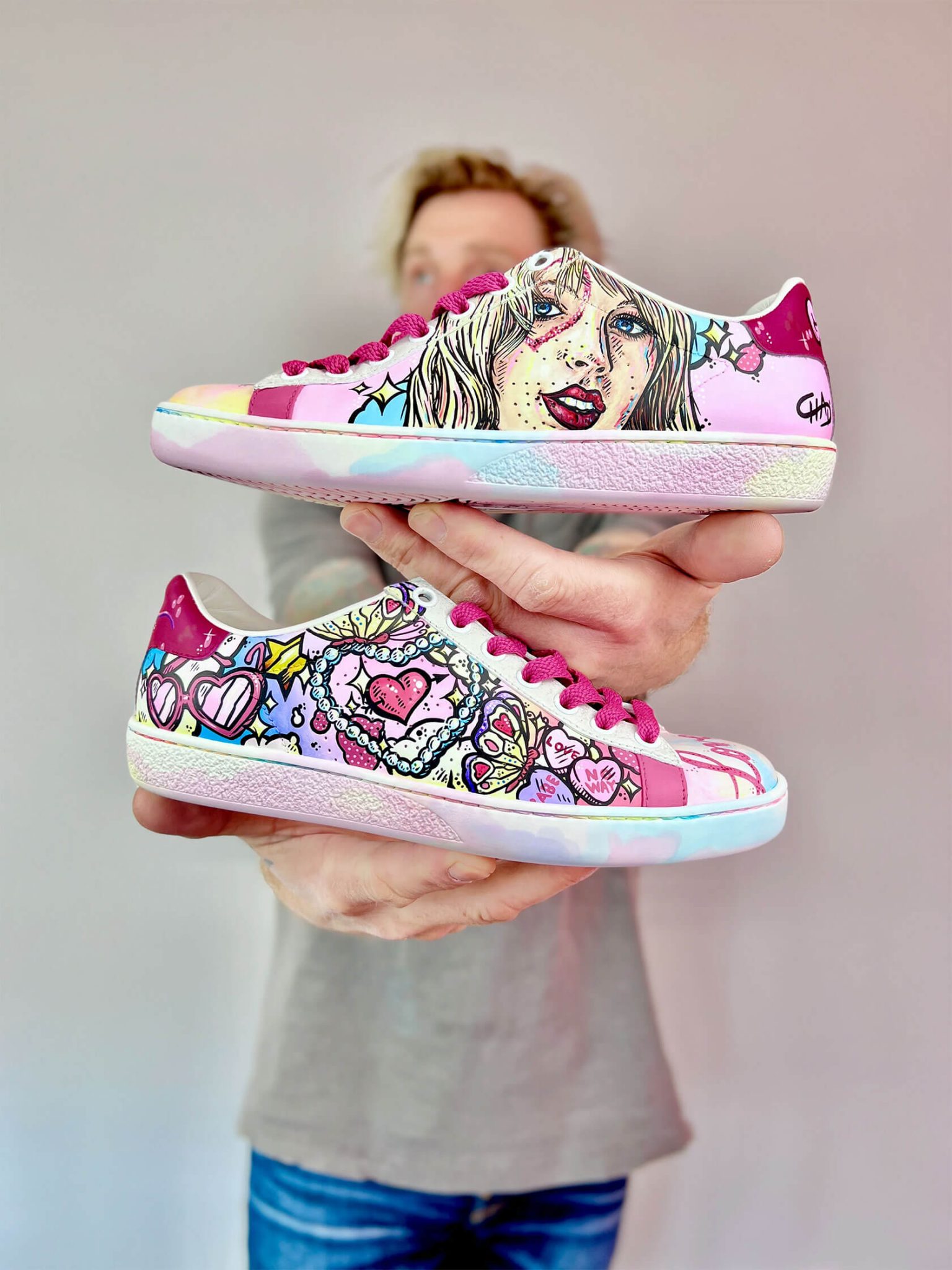 Shoes as Canvas: Custom Sneakers by Chad Cantcolor | Daily design ...