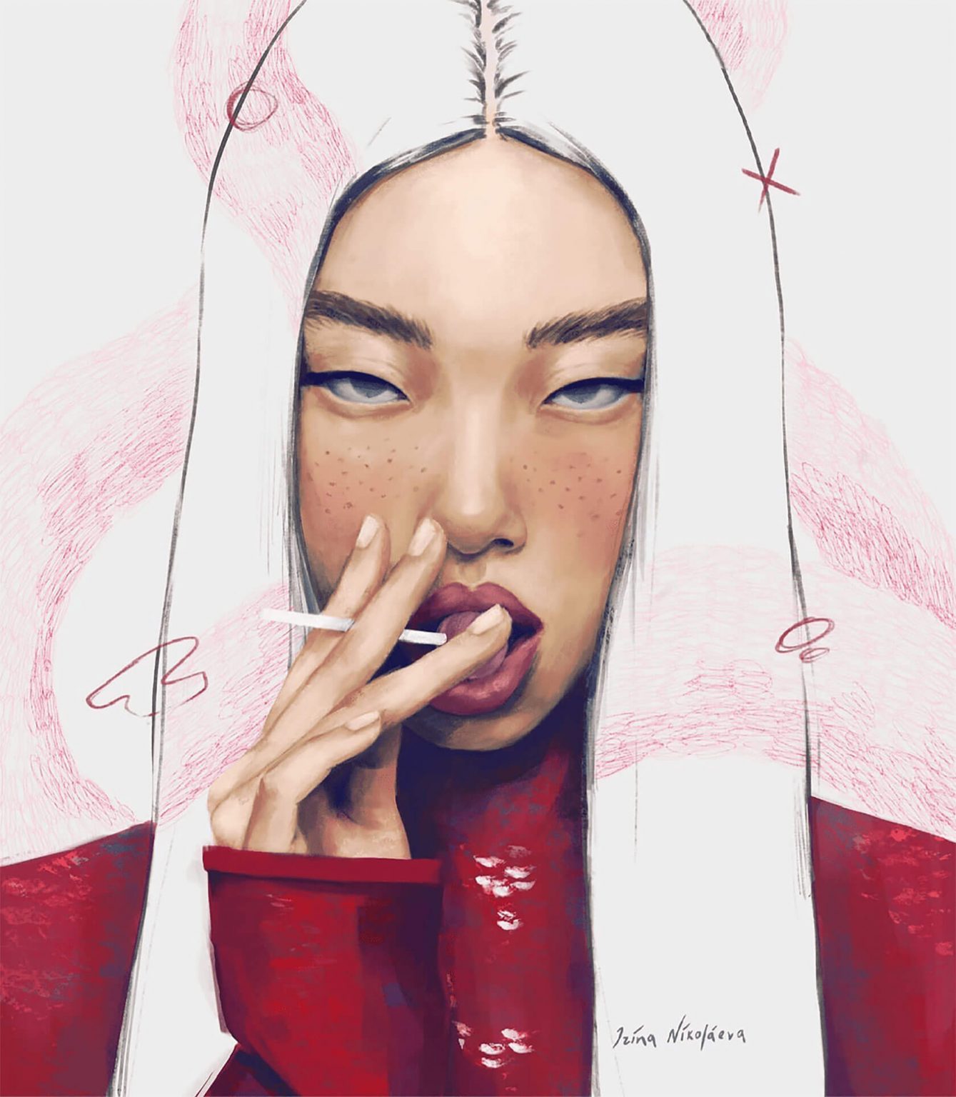 Evocative Illustrated Portraits by Irina Nart | Daily design ...