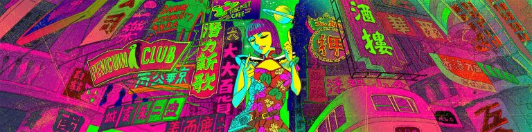 Neon-Soaked Comics: Striking Artworks by Kongkee | Daily design ...