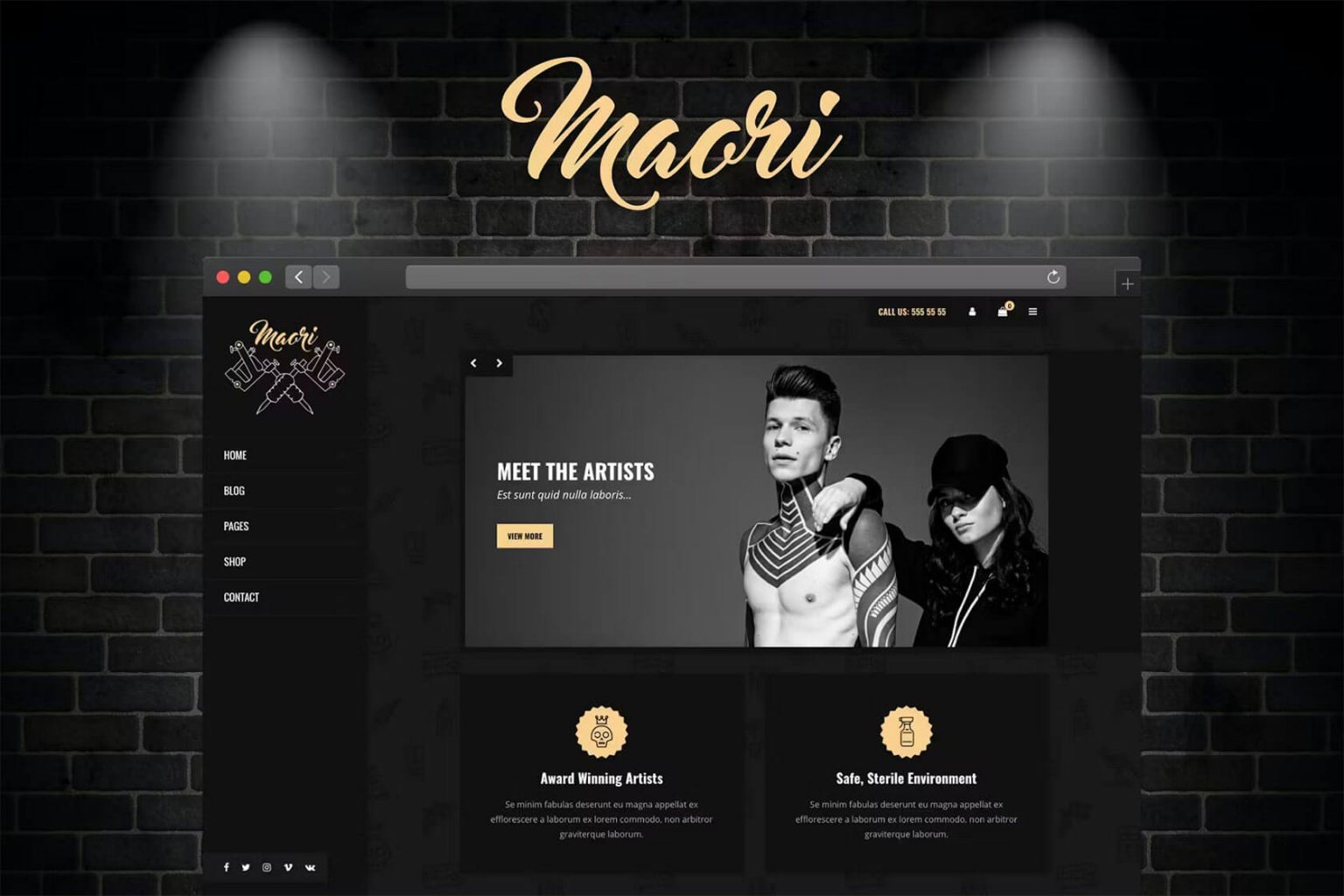 20 Best Tattoo Studio WordPress Themes for Talented Ink Artists | Daily design inspiration for ...