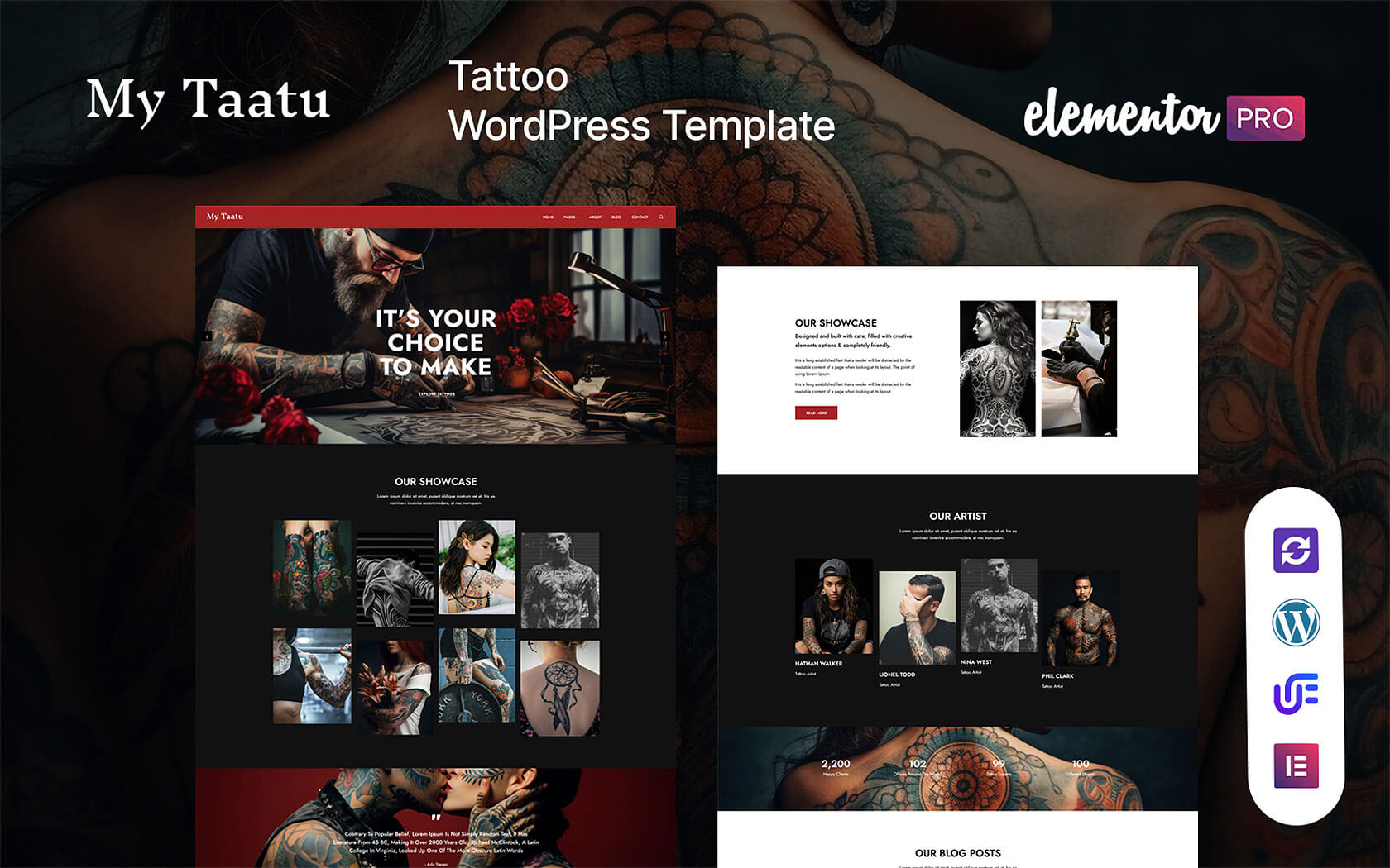 20 Best Tattoo Studio WordPress Themes for Talented Ink Artists | Daily design inspiration for ...