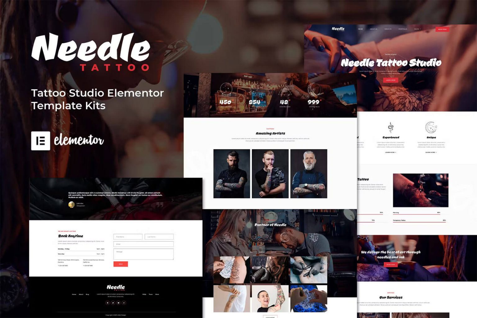 20 Best Tattoo Studio WordPress Themes for Talented Ink Artists | Daily design inspiration for ...