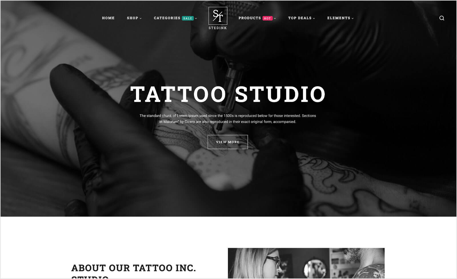 20 Best Tattoo Studio WordPress Themes for Talented Ink Artists | Daily design inspiration for ...