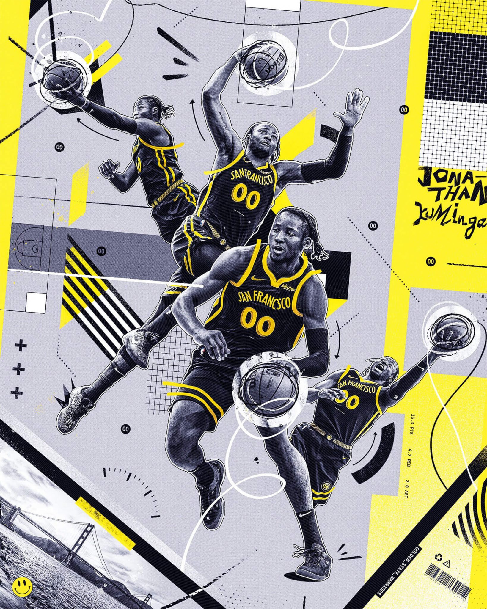 Dynamic NBA Collages by Arham Haq | Daily design inspiration for ...